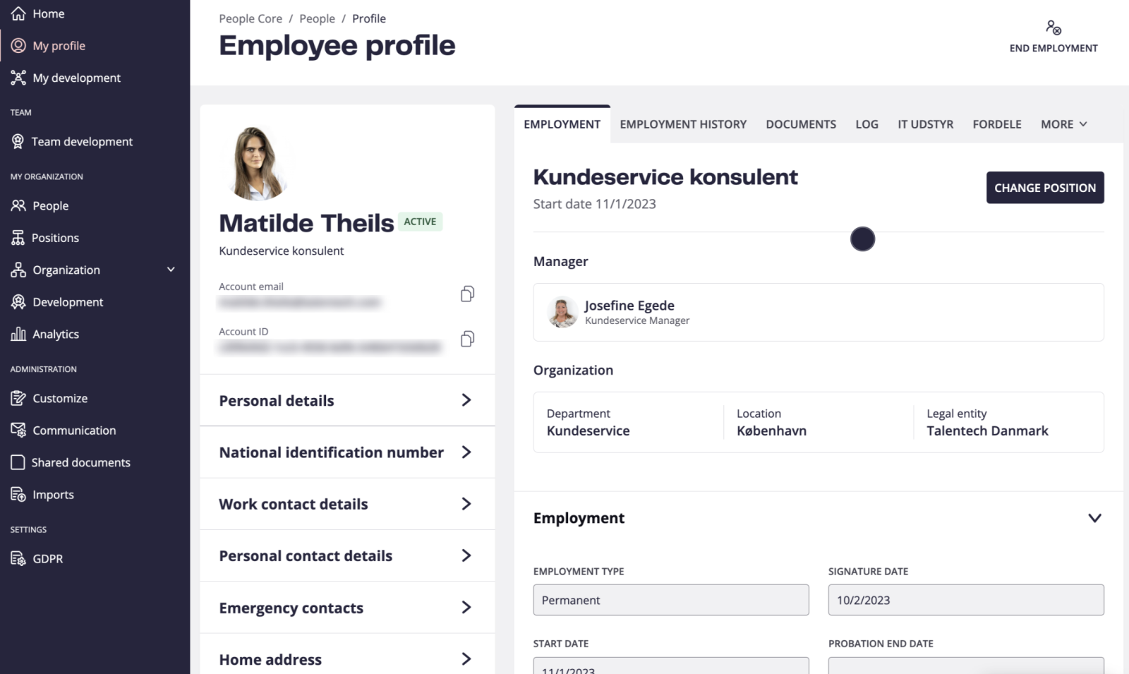 Master data | manage HR master data with ease | Talentech